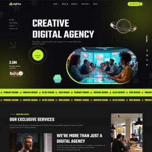 DigiFlow – Creative Digital Agency & Portfolio WordPress Template